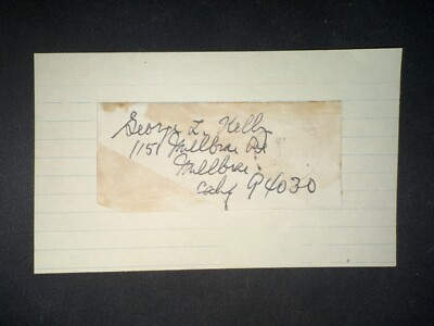 George Kelly, SIGNED 3x5 Cut, Giants HOF (Died 1984) - JSA | eBay