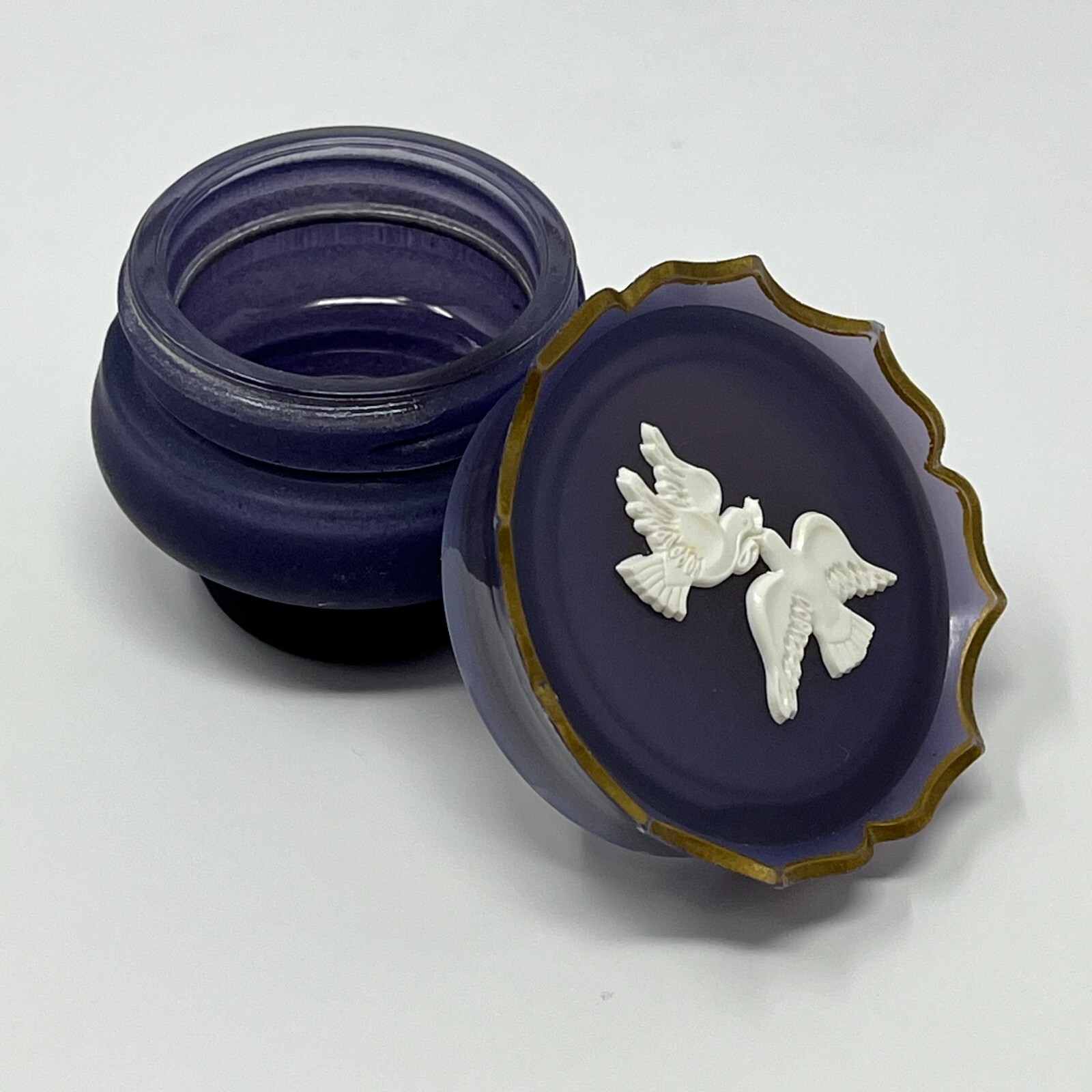 Vintage AVON "Rapture" Cream Sachet Empty Dish/Container with Doves ...