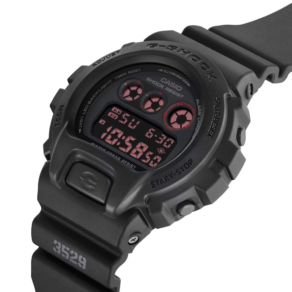 Casio Men's Watch G-Shock Quartz Alarm Black Digital Dial Resin Strap ...
