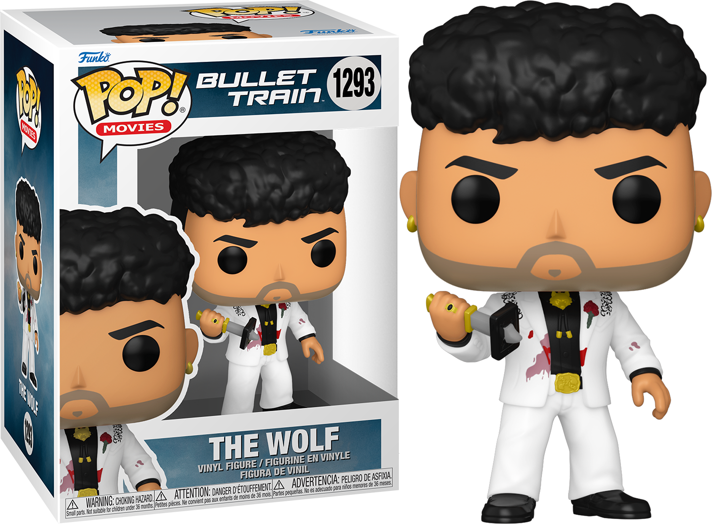 Funko Pop! Movies: Bullet Train - The Wolf/ El Lobo (Bad Bunny) #1293 ...