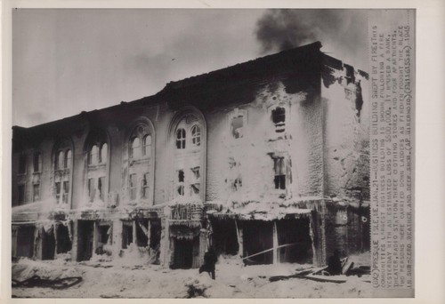 WW2 US Homefront 1945 Presque Isle Maine Firefighters Business Ruins ...