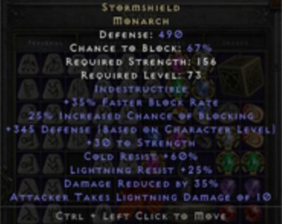 DIABLO 2: RESURRECTED D2R Stormshield Monarch SC D2R PC NL | eBay