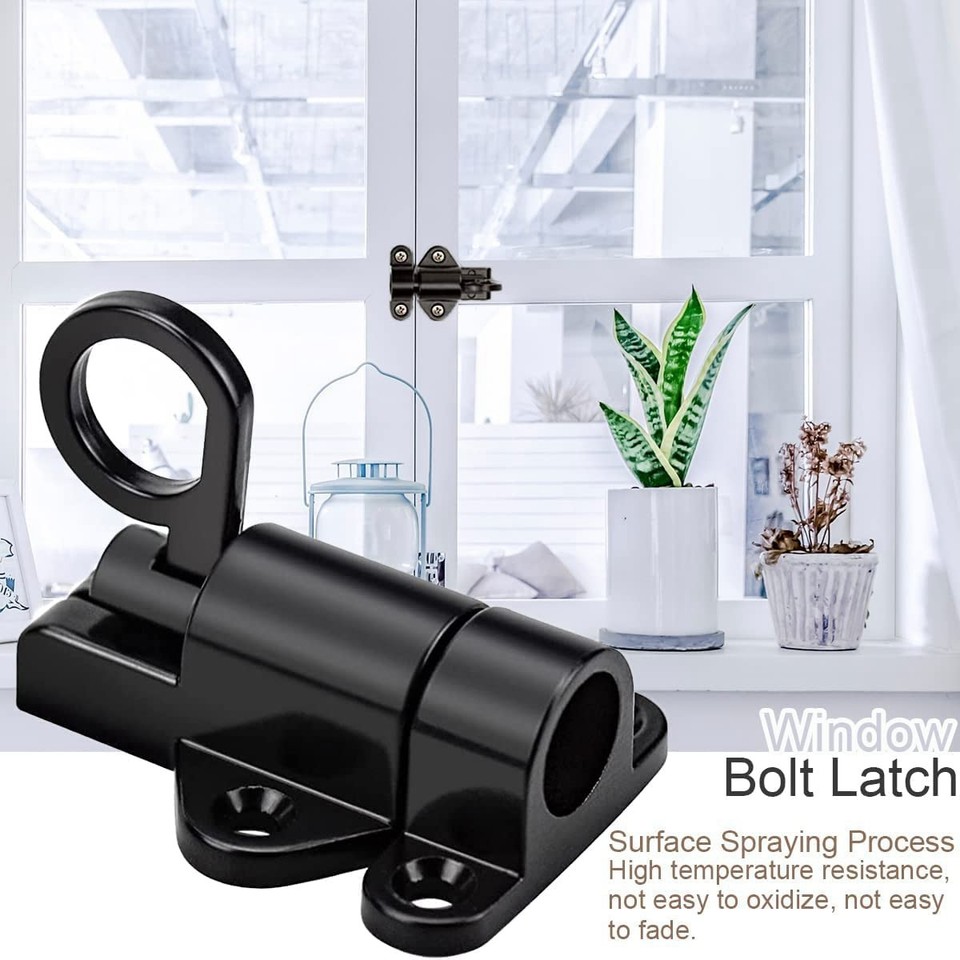 2 Pack Spring Loaded Sliding Lock, for Automatic Door Closing 2180 ...