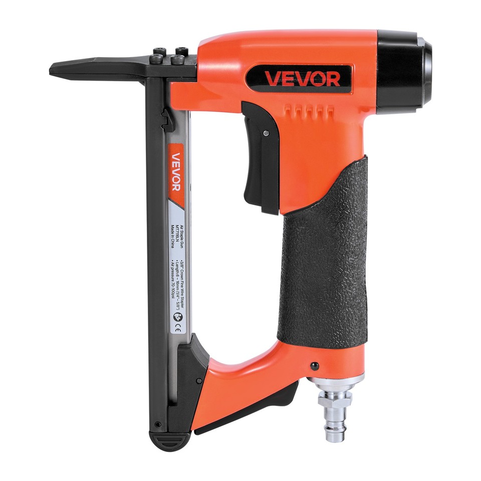 VEVOR Pneumatic Staple Gun 22 Gauge for 71 Series Fine Wire Staples 3/8 ...
