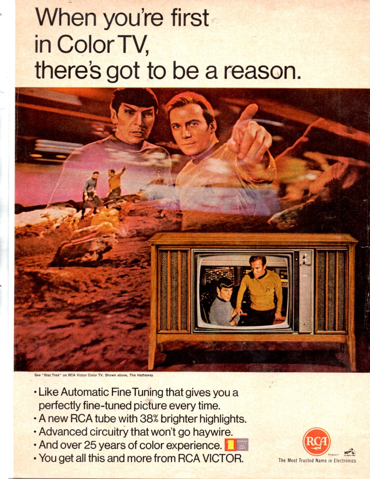 Star Trek 1967 RCA Color TV Magazine Ad | eBay