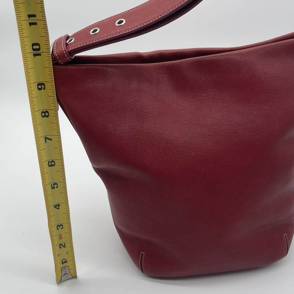Coach vintage Legacy Soho Red Leather Bucket Duffle Shoulder Bag # 9186 ...