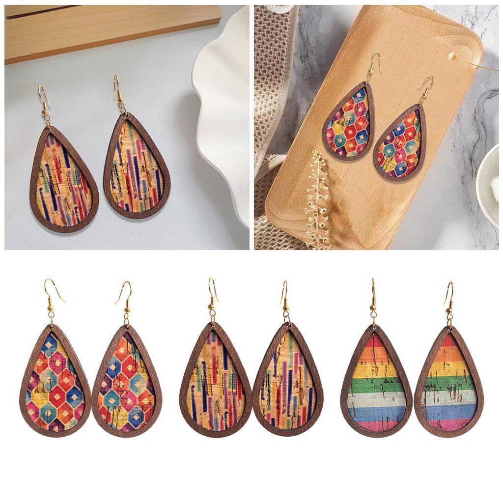 Retro drop-shaped earrings exaggerate the grain of headphones | eBay