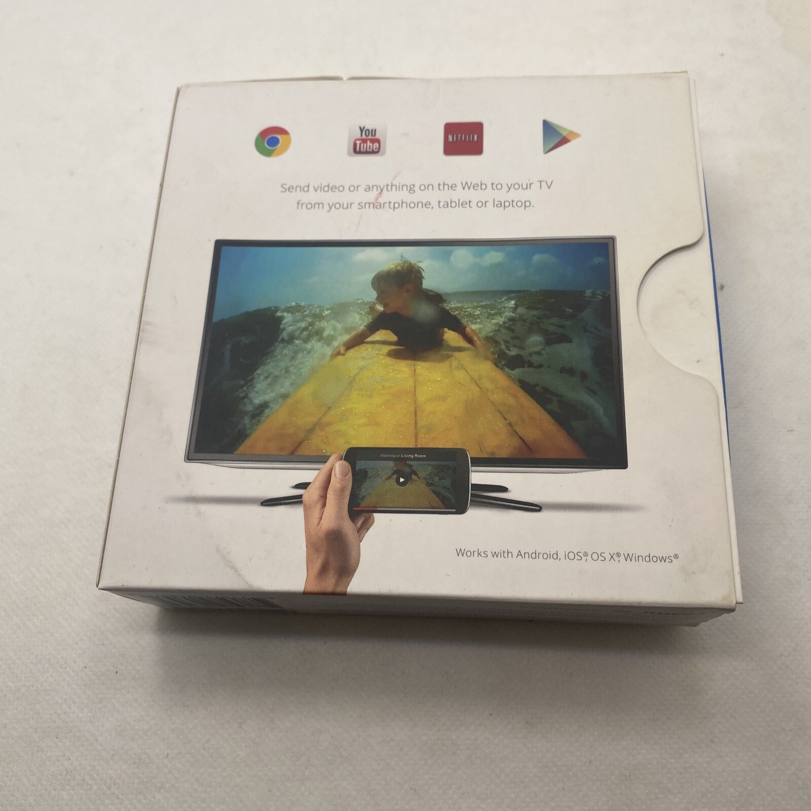 Google Chromecast HDMI Streaming Media Player (H2G2-42) Open Box Unused ...