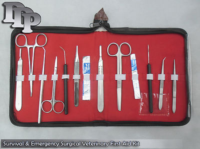 Survival & Emergency Surgical Veterinary First Aid Kit With Case | eBay