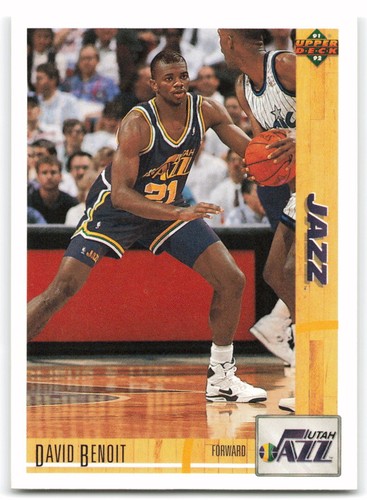 1991-92 Upper Deck #487 David Benoit Utah Jazz RC | eBay