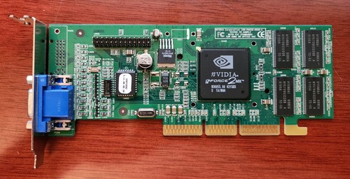Video Card IBM NVIDIA GeForce2 MX 32MB AGP VGA 25P5848 low profile ...