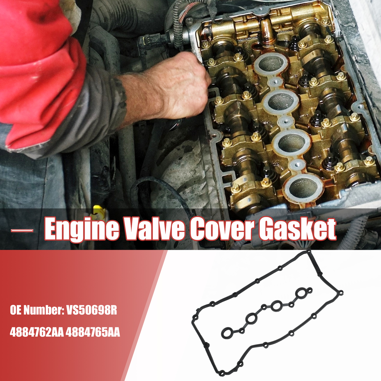 1 Set Moteur Soupape Couverture Joint VS50698R 4884762AA pour Jeep | eBay