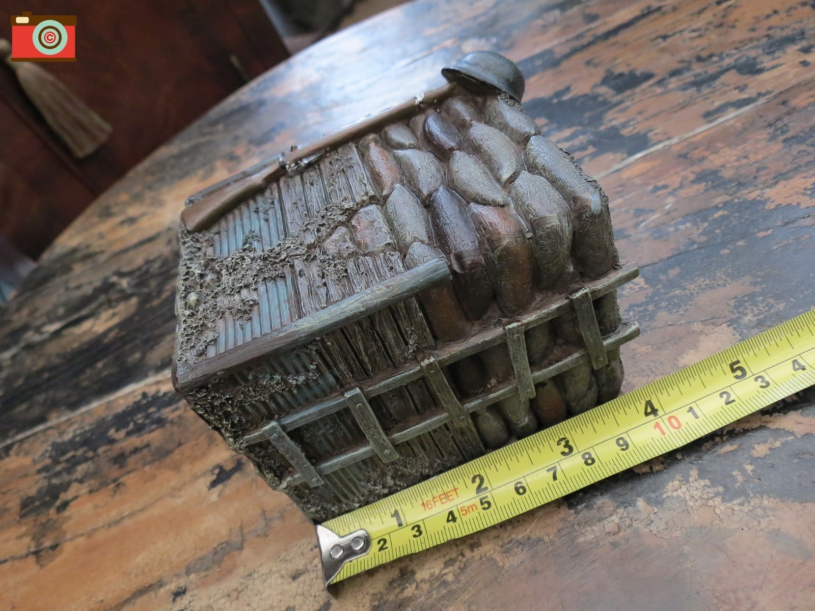 TRENCH PEN POT / HOLDER. Great Re-creation. WW1 WW2. Unique Great Army ...