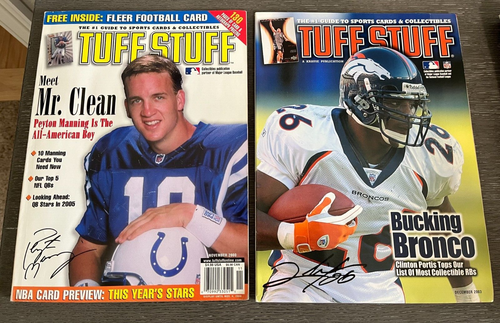 Denver Broncos Tuff Stuff Magazines 2000 Peyton Manning 2003 Clinton ...