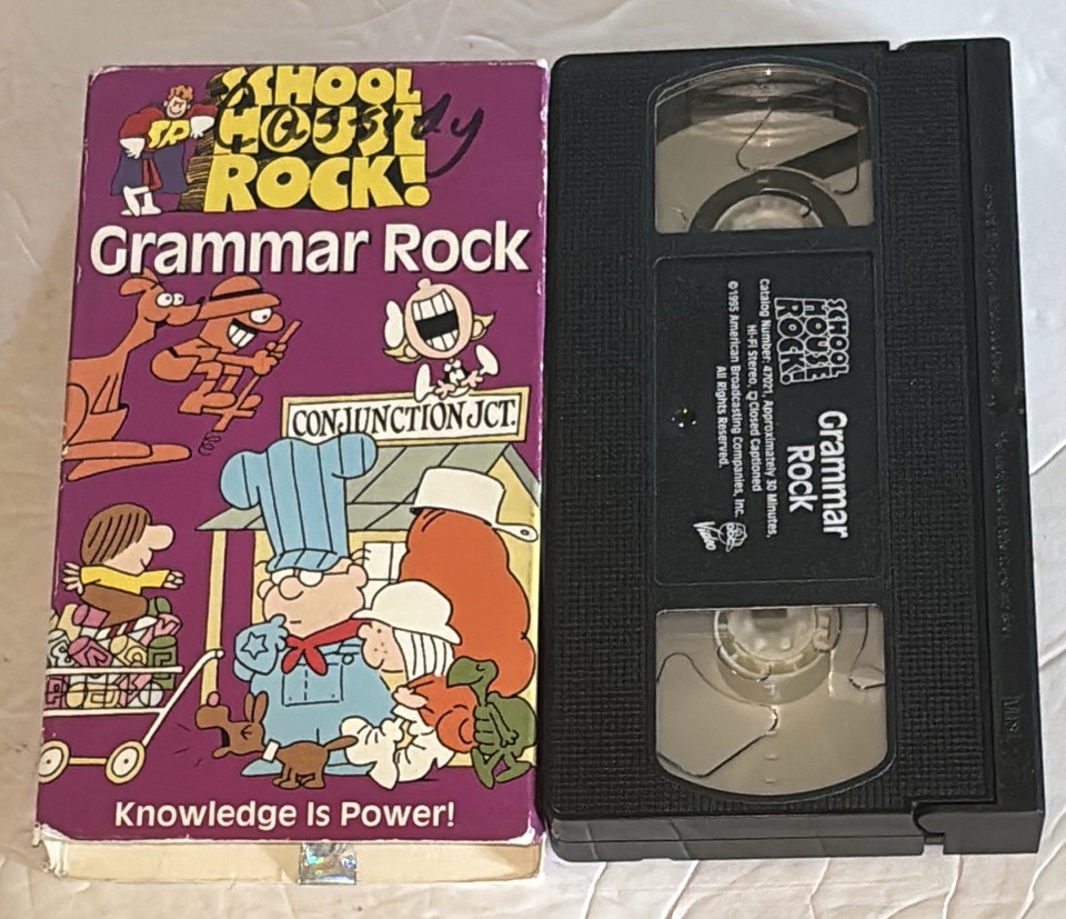 Lot 4 School House Rock VCR/VHS Tape; Knowledge is Power/America ...