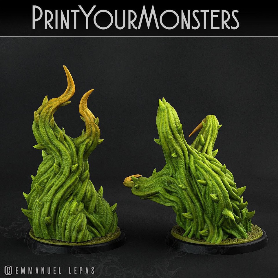 3D Printed Print Your Monsters Whipfang Vines Carniflora Jungle ...