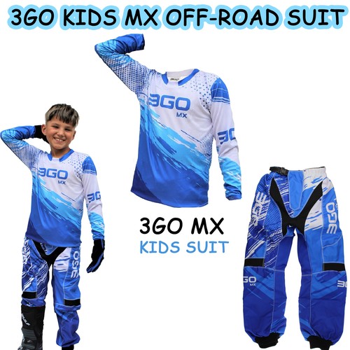 Bambini Motocross Kit maglia e pantaloni Tuta Off-Road MX moto da Corsa ...
