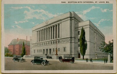 Exterior Street View Scottish Rite Cathedral St. Louis MO Postcard C45 ...