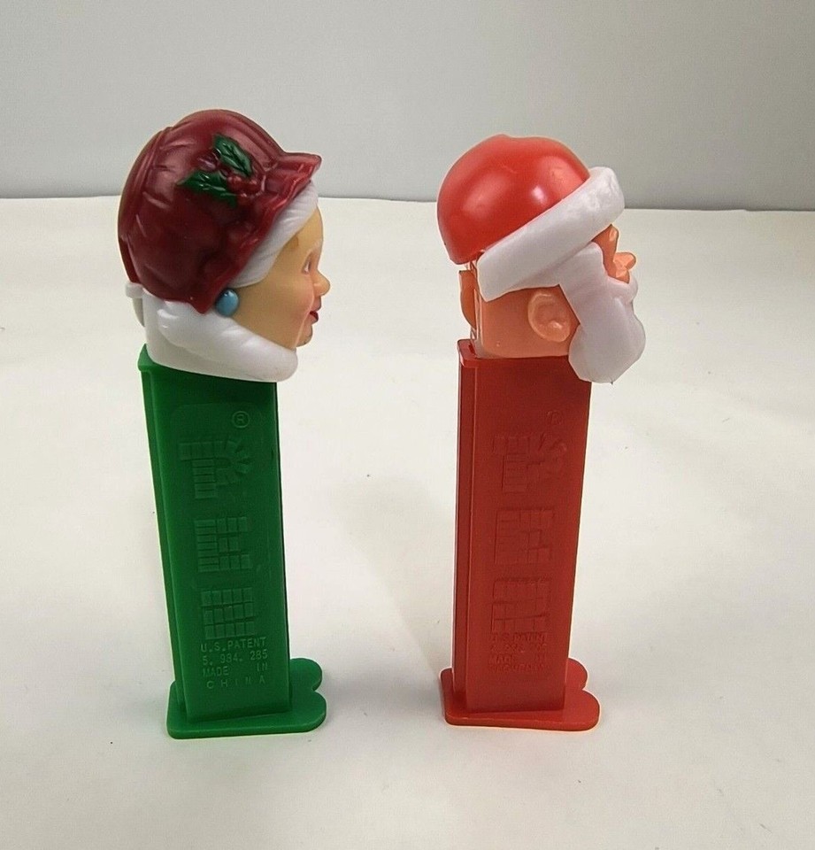 Pez Dispensers Santa Claus and Mrs Claus Pez Candy Dispensers Set of 2 ...