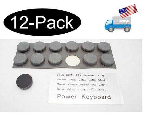 NEW LOT 12 Rubber Feet Glass Art, ATX Tower Desktop PC Case, LCD MT ...