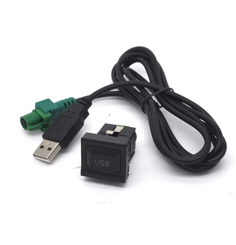 USB Cable socket For VW Golf Jetta Mk5 Mk6 R32 Port Factory Adaptor ...