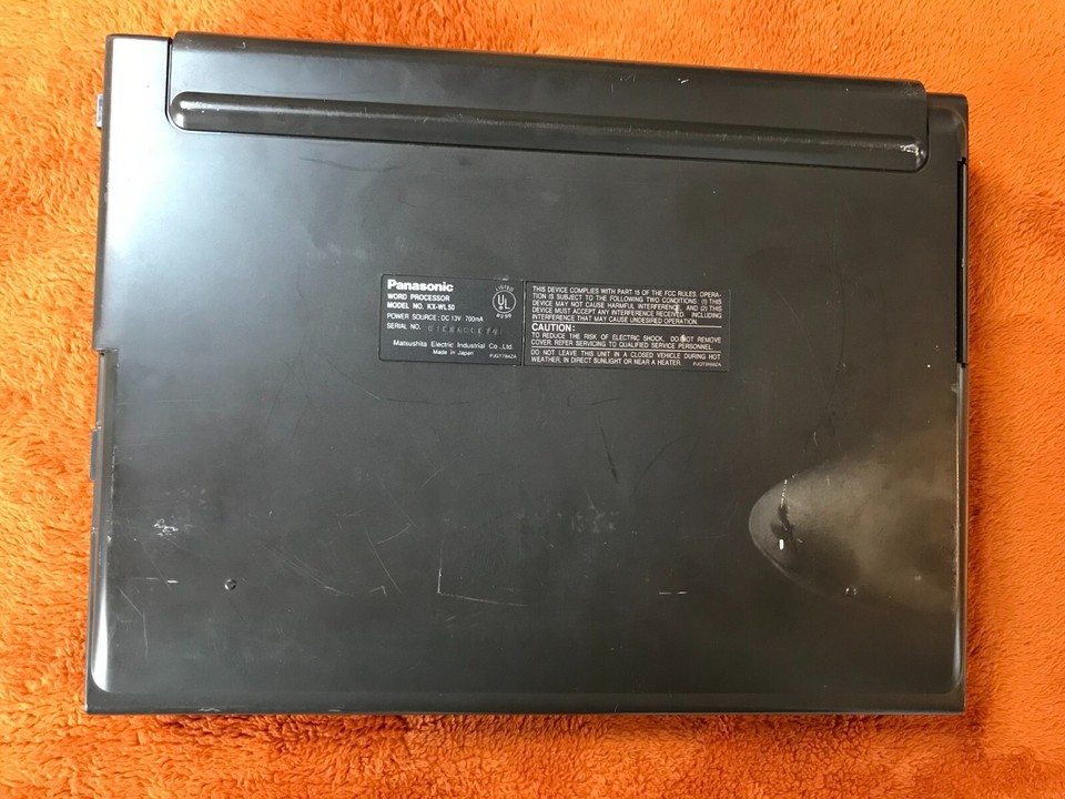 Panasonic KX-WL50 Laptop Word Processor WL50 lap top computer keyboard ...