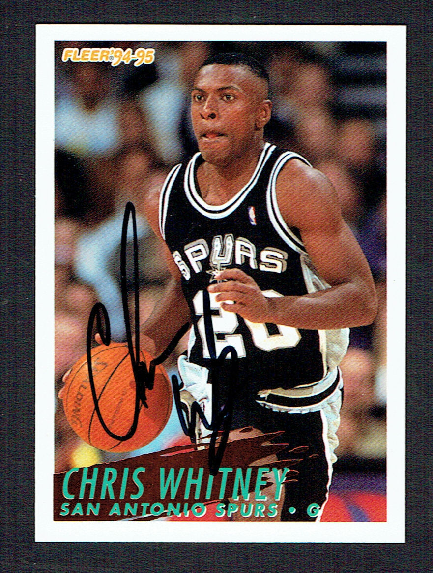 Chris Whitney #371 signed autograph auto 1994-95 Fleer Basketball ...
