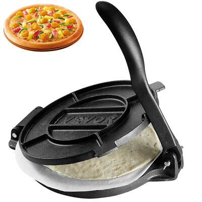 Uimoso Tortilla Press Maker 10 Inch Cast Iron Heavy Duty Chapati Roti ...