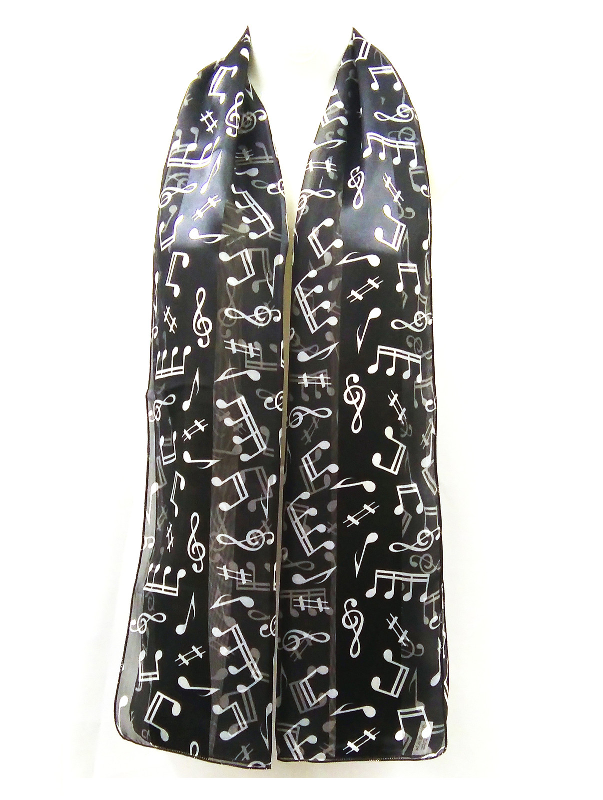 Music Notes Silky Scarf Shawl Scarves Stole Wrap Church Choirs Prom ...