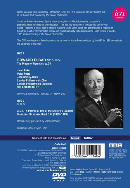 Elgar: The Dream of Gerontius (DVD) for sale online | eBay