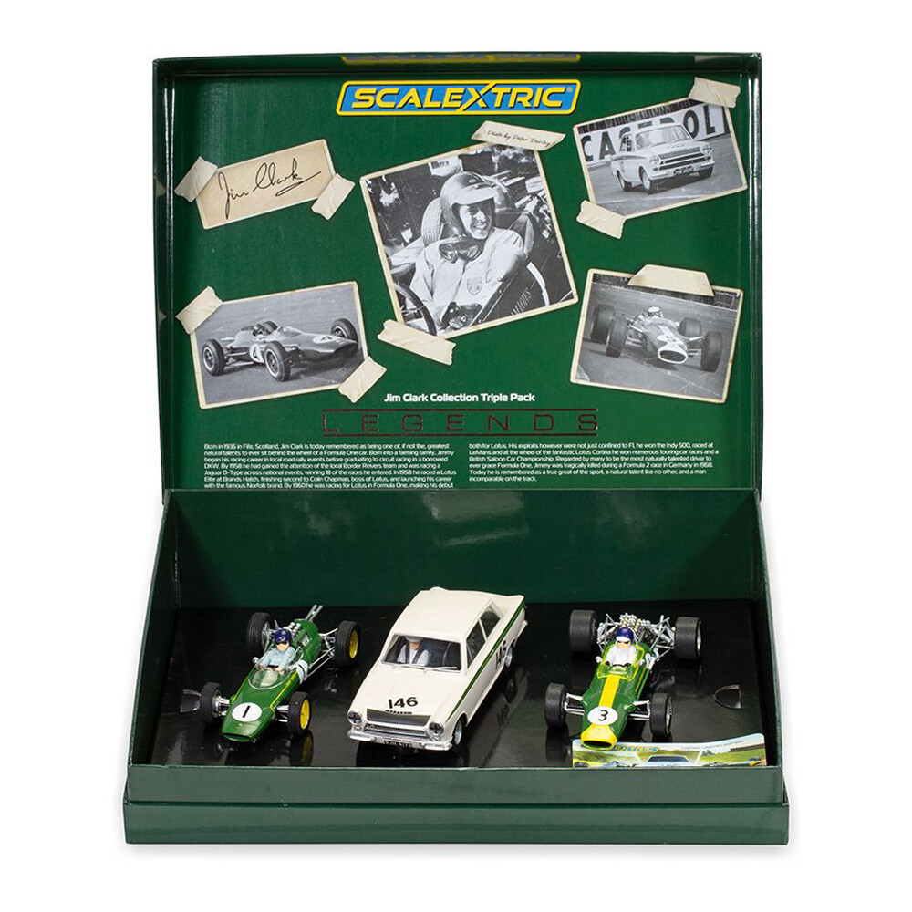 Scalextric C4395A Jim Clark Collection Triple Pack 1 32 Slot Car for ...