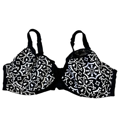 Cacique 44DDD Black White Smooth Lightly Lined Women's Bra | eBay