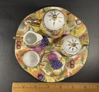 Vintage Miniature Tea Set Fruit Pattern With Gold Trim | eBay