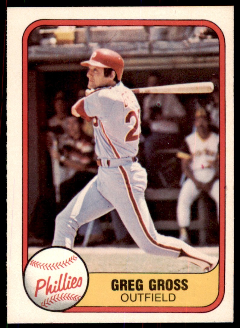 1981 Fleer Greg Gross . Philadelphia Phillies #18 | eBay
