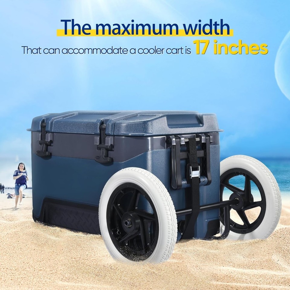 Cooler Cart Kit, Cooler Wheel Kit Includes 12-Inch Wheels, 17in Coolers ...