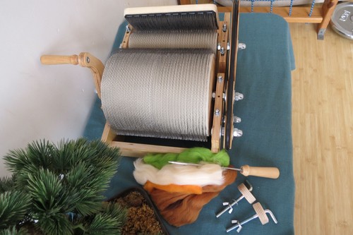 Wooden Drum Carder for wool Fiber Combing Cardings Blending Board - 72 ...