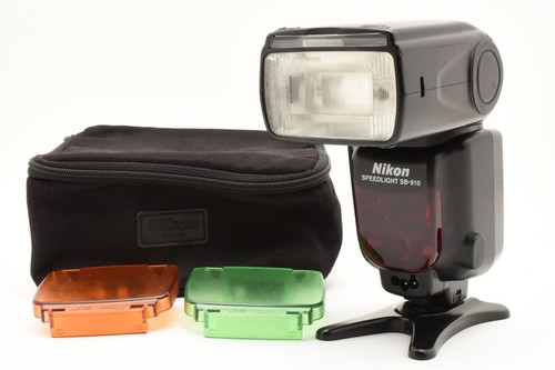 Nikon Speedlight SB-910 Shoe Mount Flash /w Stand, Filter From Japan ...