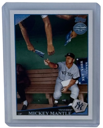 Mickey Mantle 2009 Topps Baseball New York Yankees Yankee Stadium Stamp ...