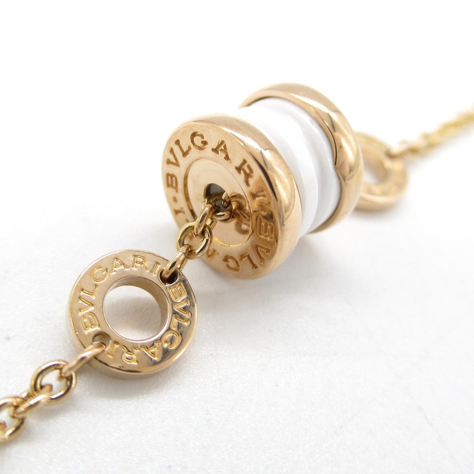 Bvlgari B01 Ceramic & 18K Pink Gold Bracelet Pink/White Used | eBay