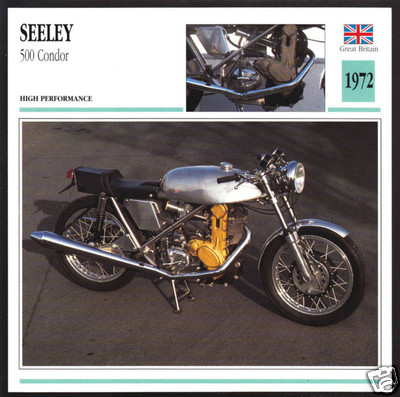 1972 Seeley 500cc Condor (496cc) Cafe Racer Motorcycle Photo Spec Info ...