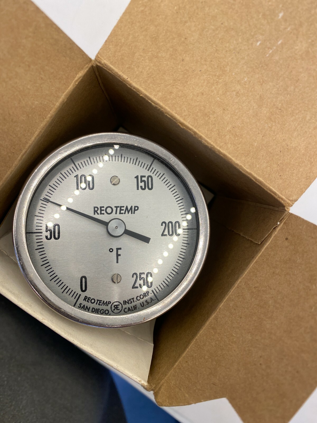 REOTEMP 3" DIAL 0 TO 250F BIMETAL THERMOMETER 6" STEM 1/2" NPT NIB | eBay