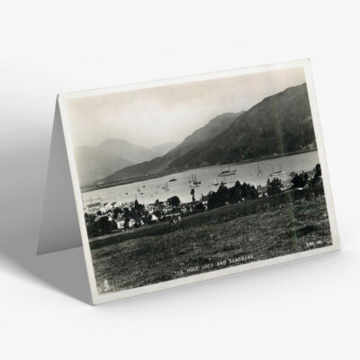 GREETING CARD - Vintage Scotland - The Holy Loch and Sandbank | eBay UK