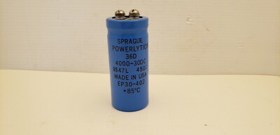 SPRAGUE POWERLYTIC 36D CAPACITOR, EP30-402, 4000-30DC, NNB | eBay
