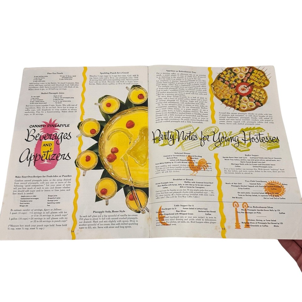 CANNED PINEAPPLE PORTFOLIO - Pineapple Growers Ass. Vtg Recipe Booklet | eBay