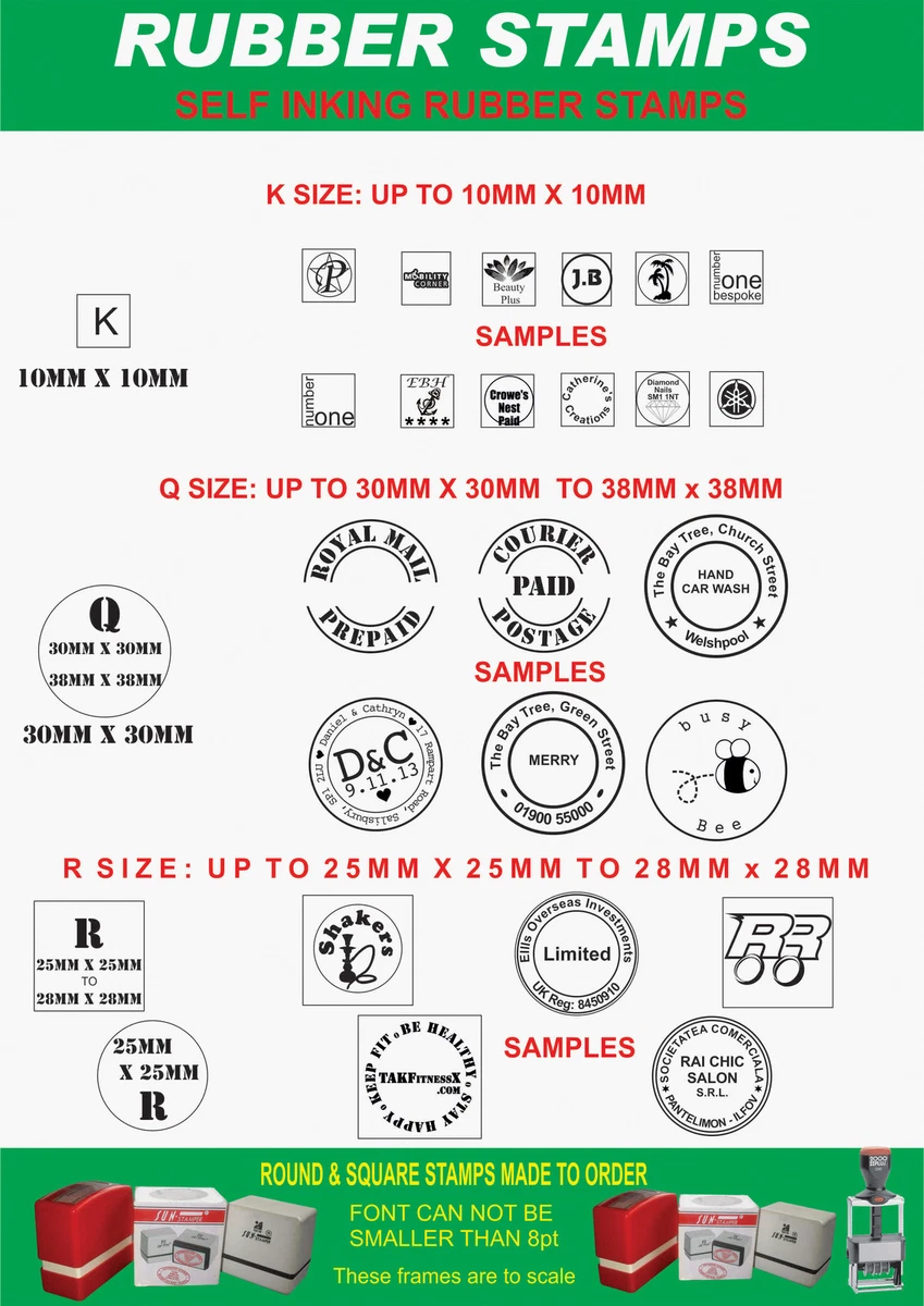 Company Round Rubber Stamp