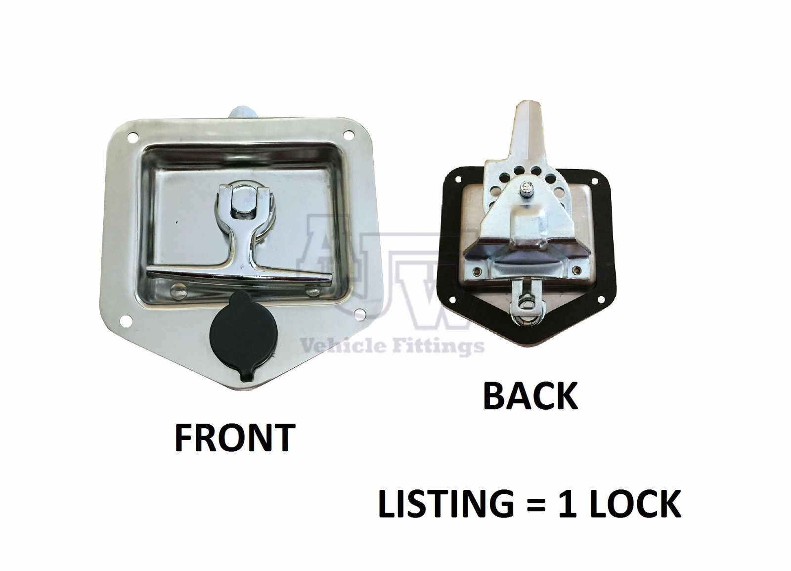 1 Recessed Drop T Handle STAINLESS STEEL Locker Door Trailer Toolbox ...