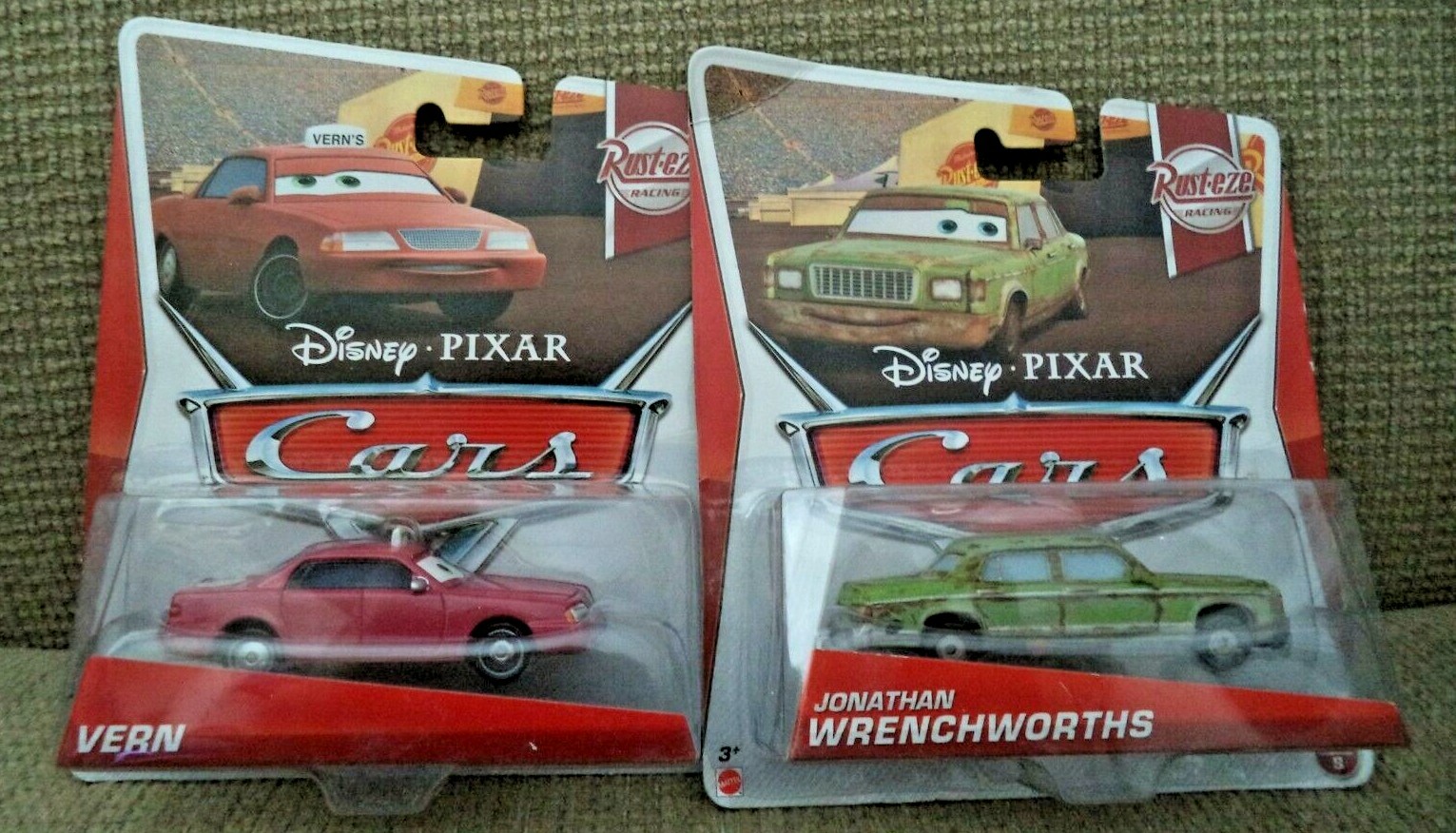 DISNEY PIXAR CARS RUST-EZE JONATHAN WRENCHWORTHS & VERN *NEW* | eBay