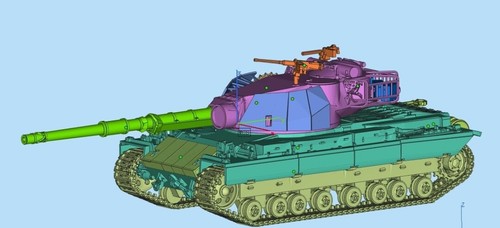 3D Printed 1/72/35 Y-a Super Conqueror Heavy Tank Unpainted Model Kit ...