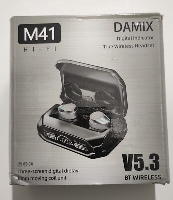 Damix M41 HI-FI Digital Indicator True V5.3 Bluetooth Wireless Headset ...