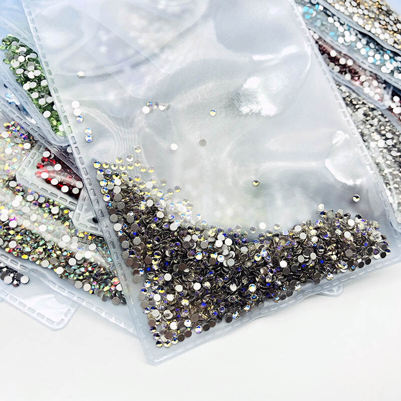 1440pcs 2mm Crystal Nail Art Rhinestones Flatback Glitter Gems Nails ...